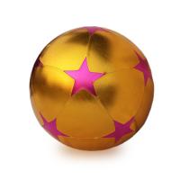 China 100g-600g OEM ODM Accepted Inflatable Beach Balls with Colorful Metal Cloth Surface for sale