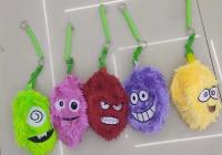 China FUZZY BALL EMOT 15cm Shaggy Plush Ball Emotions Tassel Inner Ball Material PVC 15 cm for sale