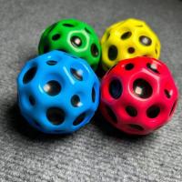 China Eco-friendly High Bouncing Moon Shape Anti Relief Ball Toys Space Ball for Kids Play for sale