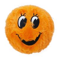 China Inner Ball Material PVC Plush Rainbow Face Fur Ball Mascot for Custom Requirements for sale
