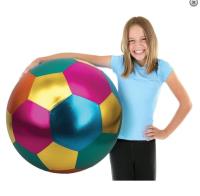 China 60cm Fabric Cloth Kids Giant Inflatable Soccer Ball Unisex FM-F-002 for sale