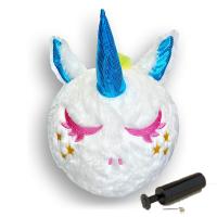 China 9'' Diameter Christmas Toys Unicorn Plush Ball for Stress Relief for sale