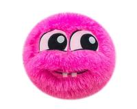 China Skip Ball Inflatable Emoj Character Soft Plush Ball Funny Face Furry Neon Emoj Ball for sale