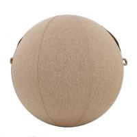 China Linen Material Yoga Ball Cover for Office Gym Balance Exercise Inflatable Pvc Ball for sale