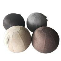 China Linen Material Yoga Ball Cover for Office Gym Balance Exercise Inflatable Pvc Ball for sale