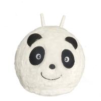 China Outdoor Fun Essential Unisex Jumping Ball with Fluffy Plush Cover and Rainbow Design for sale