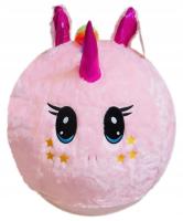 China Outdoor Fun Essential Unisex Jumping Ball with Fluffy Plush Cover and Rainbow Design for sale