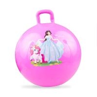 China Kids' Bouncy Jumping Ball with Rubber Handle 18''-24'' Diameter and Customized Design for sale