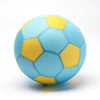 China Polyester PVC Giant Inflatable Soccer Ball for Kicking Juggling Throwing and Catching for sale