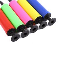 China Single Item 17*3cm Colorful Mini Manual Air Helium Balloon Pump For Latex Balloons for sale