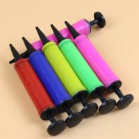 China Single Item 17*3cm Colorful Mini Manual Air Helium Balloon Pump For Latex Balloons for sale