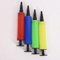 China Single Item 17*3cm Colorful Mini Manual Air Helium Balloon Pump For Latex Balloons for sale