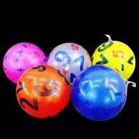 China Customized 22.5cm Plastic Inflatable Football for Embossed Printing in Outdoor Games for sale
