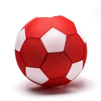 China 25cm Kids Shiny Pvc Inflatable Plush Fabric Covered Cloth Toy Ball Ideal for Toddlers for sale