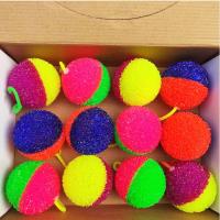 China EN71 Certified Sensory Builder Light Up LED Spiky Squeaking Bouncy Ball 6.5CM/7.5CM for sale