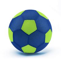 China Cloth Toy Ball Neon Customized 8.5 Inch Inflatable Mesh Football for sale