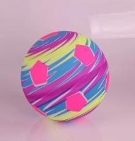 China Customized Logo Bright Color Full Printing Vinyl Pvc Toy Ball for Outdoor and Indoor Fun for sale