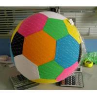 China Cloth Toy Ball Inflatable Pvc Soccer With Mesh Fabrics For Children Play Customized LOGO for sale