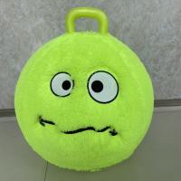 China Plush Toy Ride on Animal Ball Hopping Bouncy Ball with Handles Inflatable PVC Diameter 20 for sale