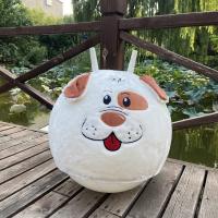 China Plush Toy Ride on Animal Ball Hopping Bouncy Ball with Handles Inflatable PVC Diameter 20 for sale