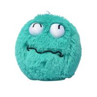 China Diameter 9'' Small Kids Plush Toy with Inflatable Fabric Furry Fluffy Balls and Pump for sale