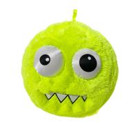 China Diameter 9'' Small Kids Plush Toy with Inflatable Fabric Furry Fluffy Balls and Pump for sale