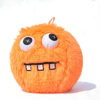 China Plush Balloon Furry Balls for Customised Dolls Giant PVC Fabric Covered Stress Toys for sale