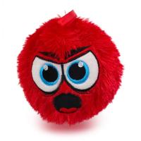 China Unisex Safety Soft Red Plush Baby Toy Pvc Inflatable Balls with Plush Gender-Neutral for sale
