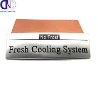 China Custom Metal Logo Sticker for Branding Your Products Effectively for sale