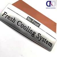 China Custom Metal Logo Sticker for Branding Your Products Effectively for sale