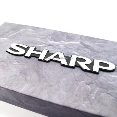 China Customized Car Audio Aluminium Label with Personalized Audio Logo and OEM Installation for sale