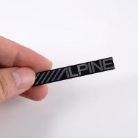 China Eco-friendly Nickel Silver Metal Logos Directly OEM Shape and color for sale