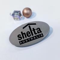 China Packaging Printing Customized Nickel Electroformed Metal Badge for Sports Equipment for sale