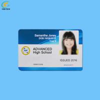 China Customized 86x54mm White PVC Photo ID Card with Digital Printing for Company and School Use for sale