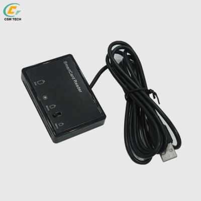 China 4-in-1 Multi-card Contact Smart Card Reader with 600kbps High-Speed Transfer and USB 2.0 Full Speed for SIM and SAM Card Reading for sale