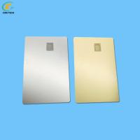 China Stainless Steel Contact IC Chip Metal Card with 0.8mm Thickness and Customizable Colors for Business Use for sale
