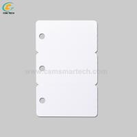 China 3-UP Key Card with 0.76mm Thickness and 85.5mm x 54mm Size in White PVC Material for Easy Check-ins for sale