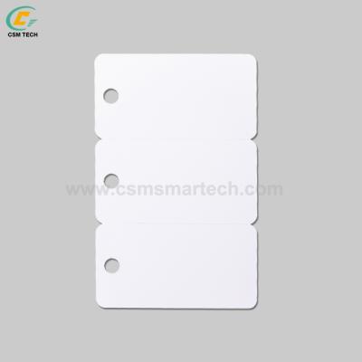 China 3-UP Key Card with 0.76mm Thickness and 85.5mm x 54mm Size in White PVC Material for Easy Check-ins for sale