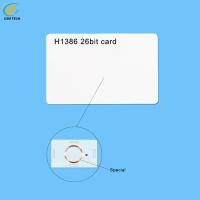 China 26bit HID 1386 ISOProx Card Thin 0.88mm White PVC 125KHz Access Card with 137 Million Codes for sale