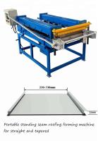 China Portable standing seam roof panel machine clip lock roofing machine for sale