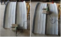 China Standing seam roof pane crimping curver standing seam cranking machine for sale