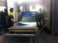 China Metal sheet flatening slitting cutting machine sheet metal straightening cutting machine for sale