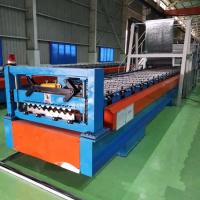 China Trapezoidal metal roof panel machine IBR metal sheet roll forming machine for sale