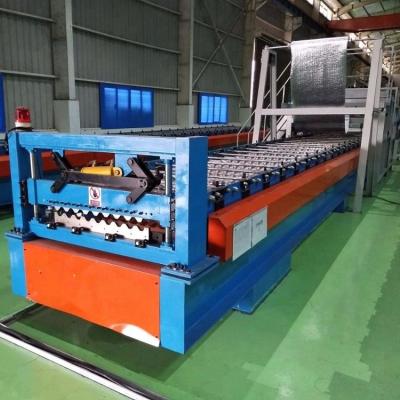 China Trapezoidal metal roof panel machine IBR metal sheet roll forming machine for sale