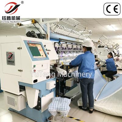 China Computerized Lock Stitch Quilting Machine 2450mm Width 800 RPM for Bed Sheet Manufacturing for sale