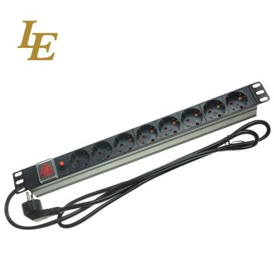 China 8 Way 19'' PDU Aluminum Server Rack Cabinet With Switch for sale