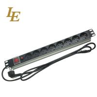 China Aluminum Material Server Rack Cabinet 6 Port 19'' PDU With Switch for sale