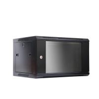 China 19'' Room Network Server Rack Enclosure Black Wall Mount SPCC Steel 100kg Load 4U-18U for sale