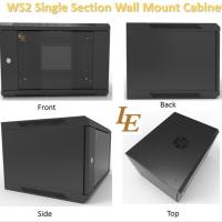 China 6u Wall Mount Cabinet Severe Rack Disassembled Structure Black SPCC for sale