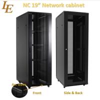 China SPCC 42U Black Server Rack Network Cabinet With Vented Front Door 19 for sale